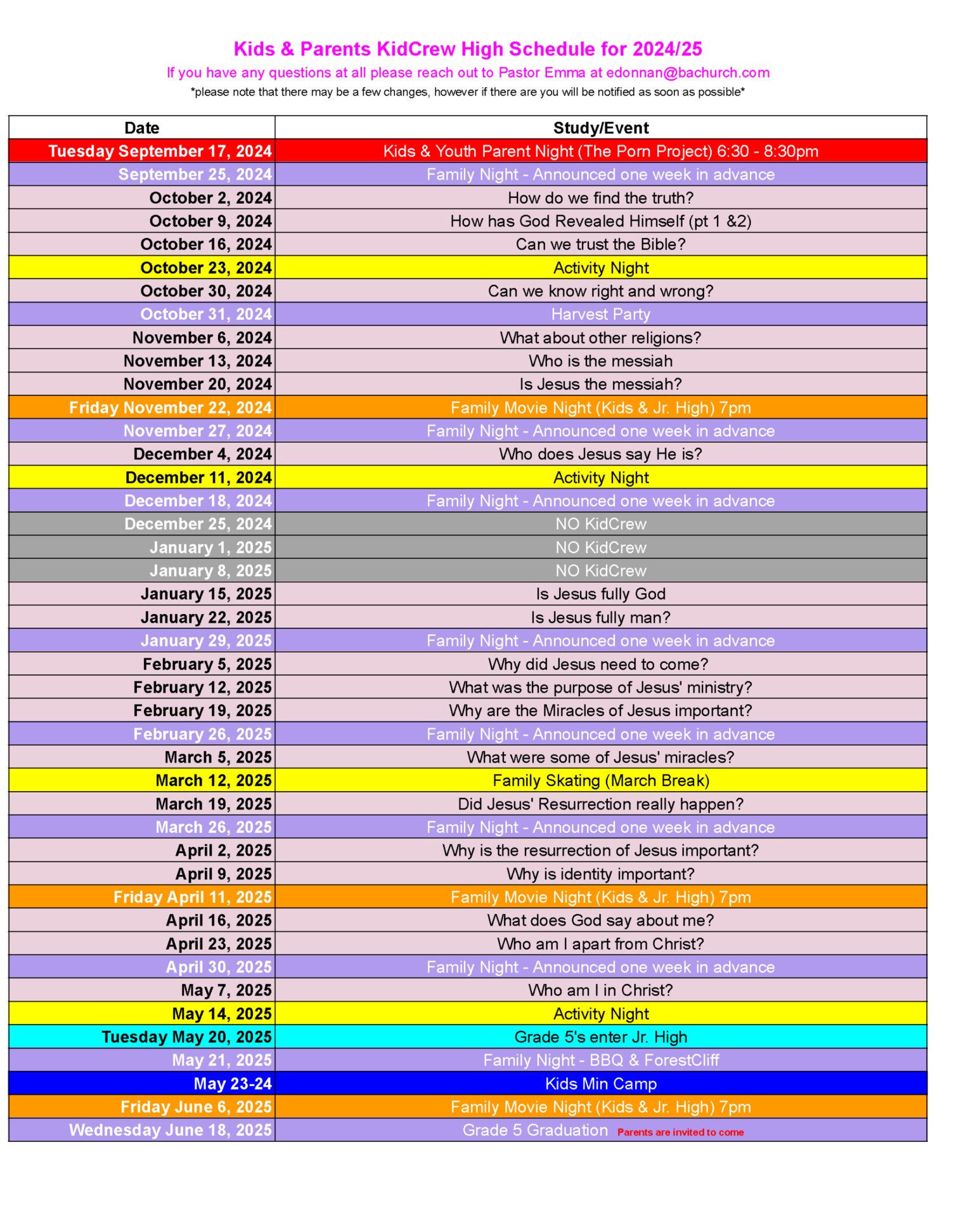 KID CREW - Ministries